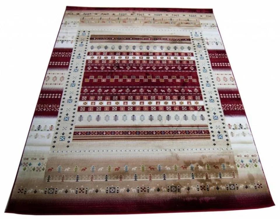 Luxusní kusový koberec Gabba červený, Velikosti 80x150cm