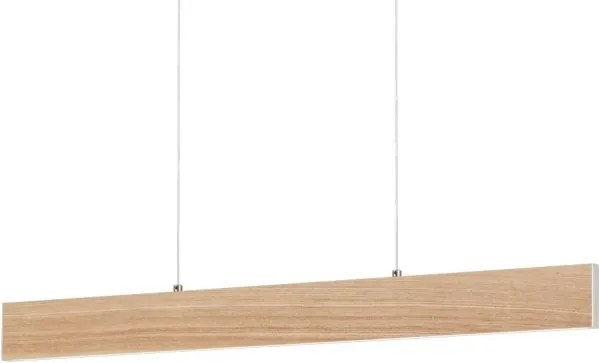 Eglo 39344 - LED Lustr na lanku CLIMENE LED/17W/230V + LED/4,2W dub