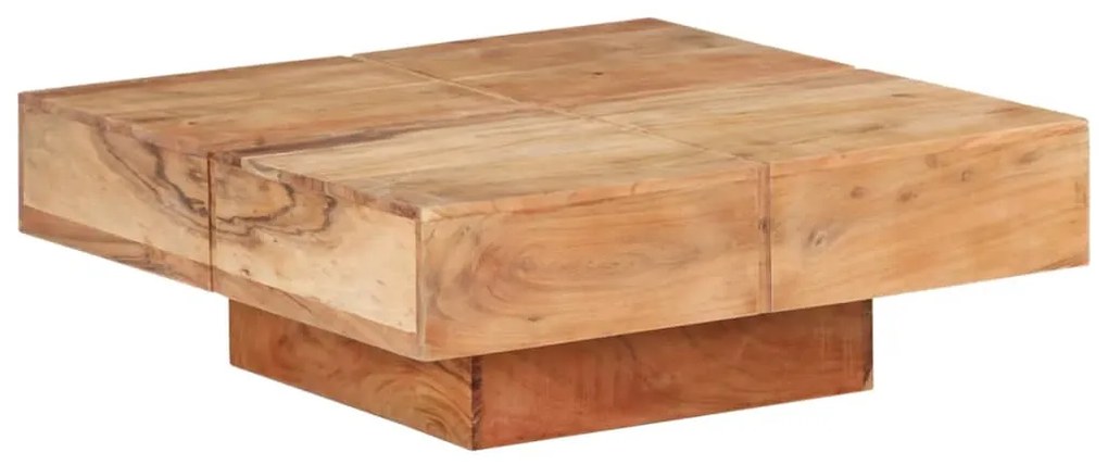 Konferenční stolek 80 x 80 x 28 cm masivní akáciové dřevo 323593
