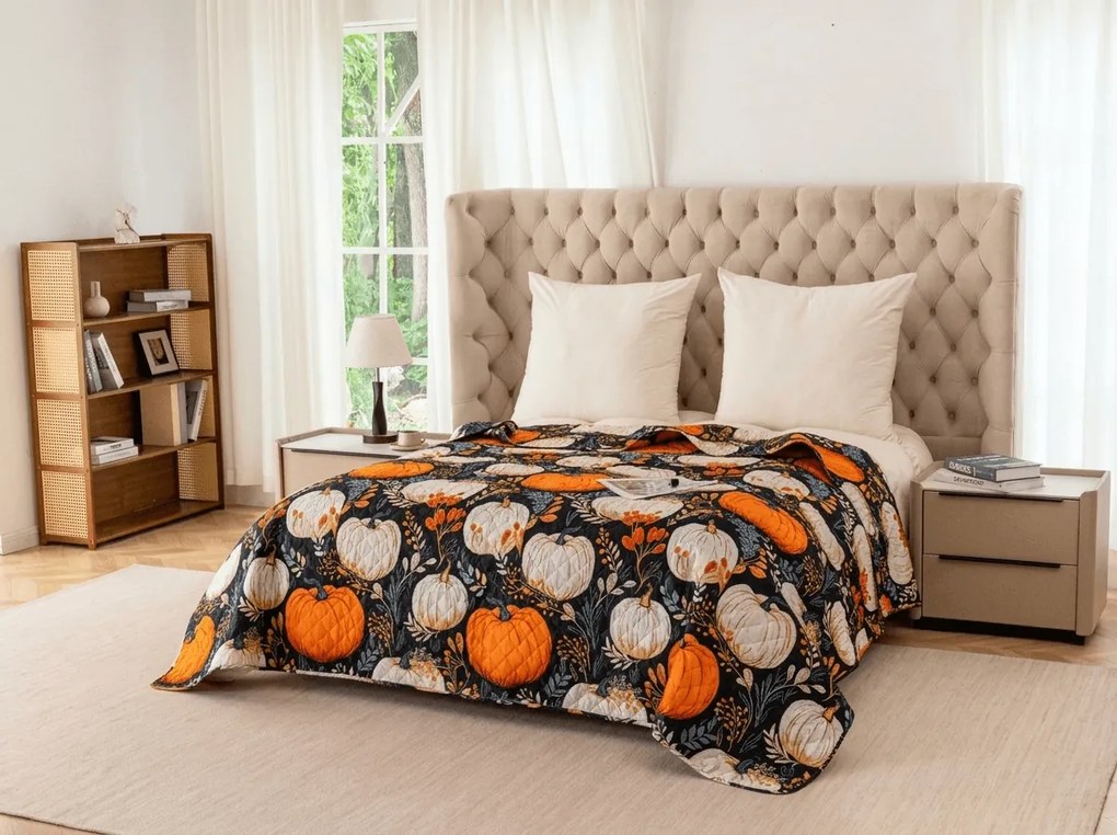 Přehoz na postel MAGIC PUMPKIN, barevný Rozměr: 220 x 240 cm