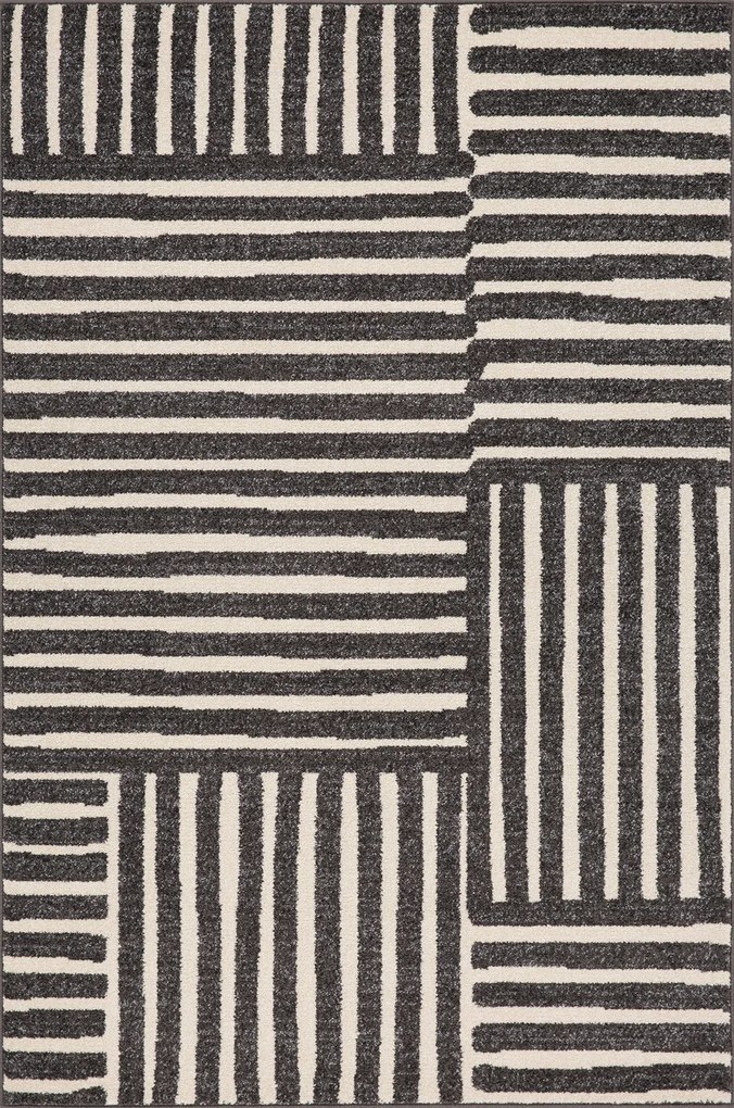 Oriental Weavers, Kusový koberec Portland 7090/RT4E, 120x170, šedá, chodba / předsíň