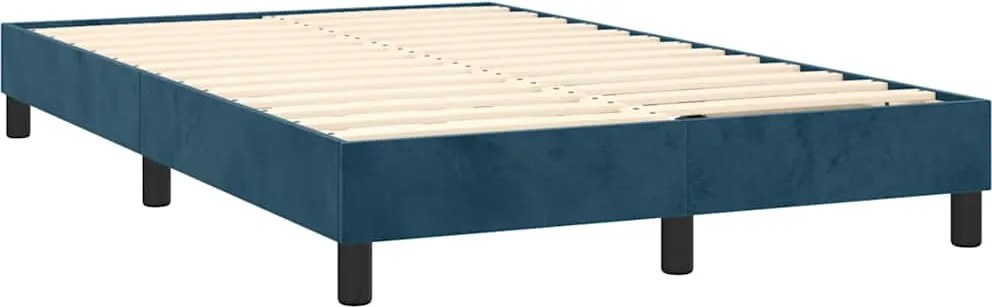 Rám postele s boxspringem tmavě modrý 120 x 200 cm samet 3120764