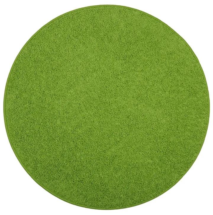 Vopi koberce Kusový koberec Color shaggy zelený kruh - 57x57 (průměr) kruh cm