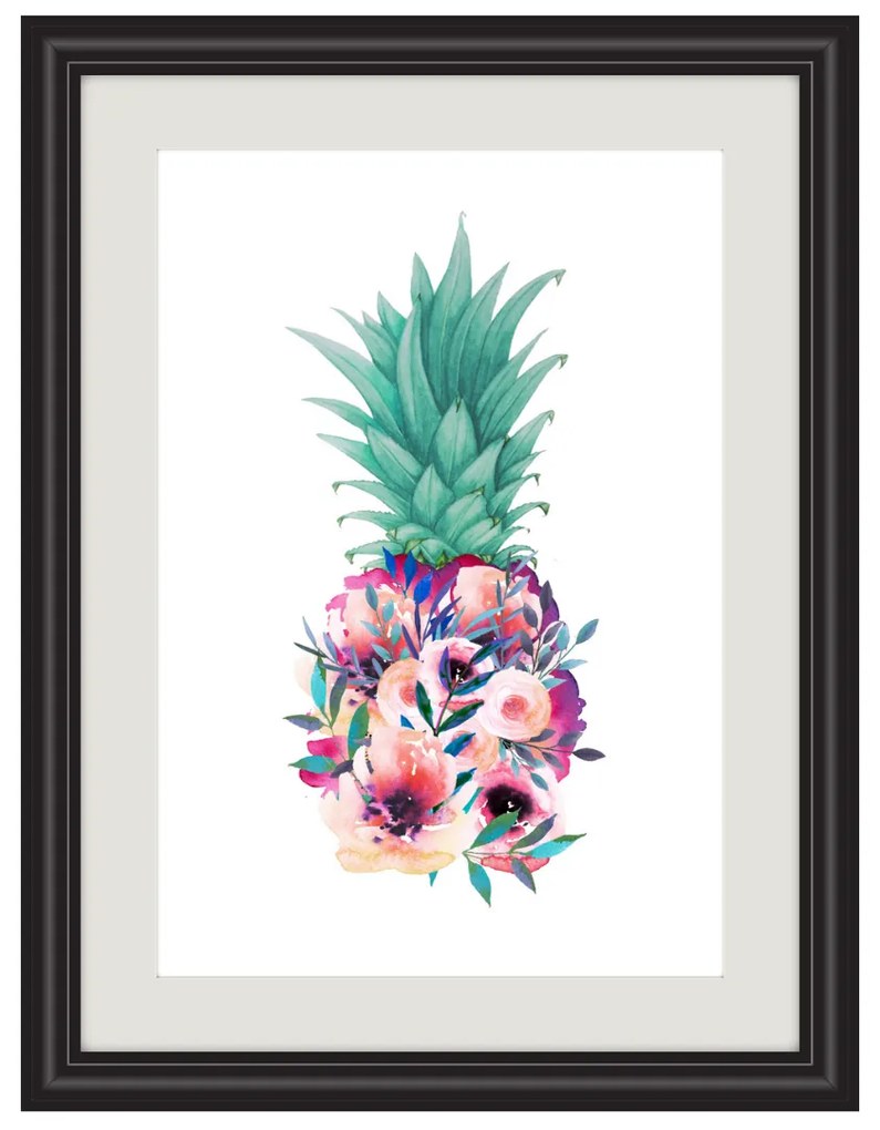 Obrázek Ananas květinový I A5 (148 x 210 mm): A5