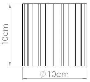 Sollux SL.1824 - Bodové svítidlo AURA 1xGU10/10W/230V 10 cm růžová