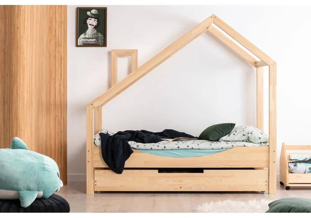 Adeko Dětská postel domeček Luna E Velikost postele: 140x100 cm Barva: dekor přírodní dřevo přírodní