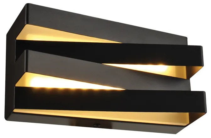 ACA Lighting LED nástěnné dekorativní svítidlo MILANO 12W/230V/3000K/960Lm/270°/IP20, černé
