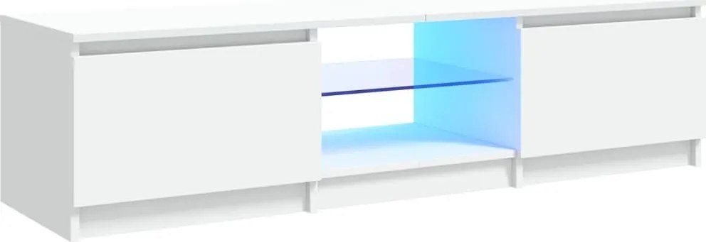 vidaXL TV skříňka s LED osvětlením 140 x 40 x 35,5 cm [804292] Barva: kouřový dub