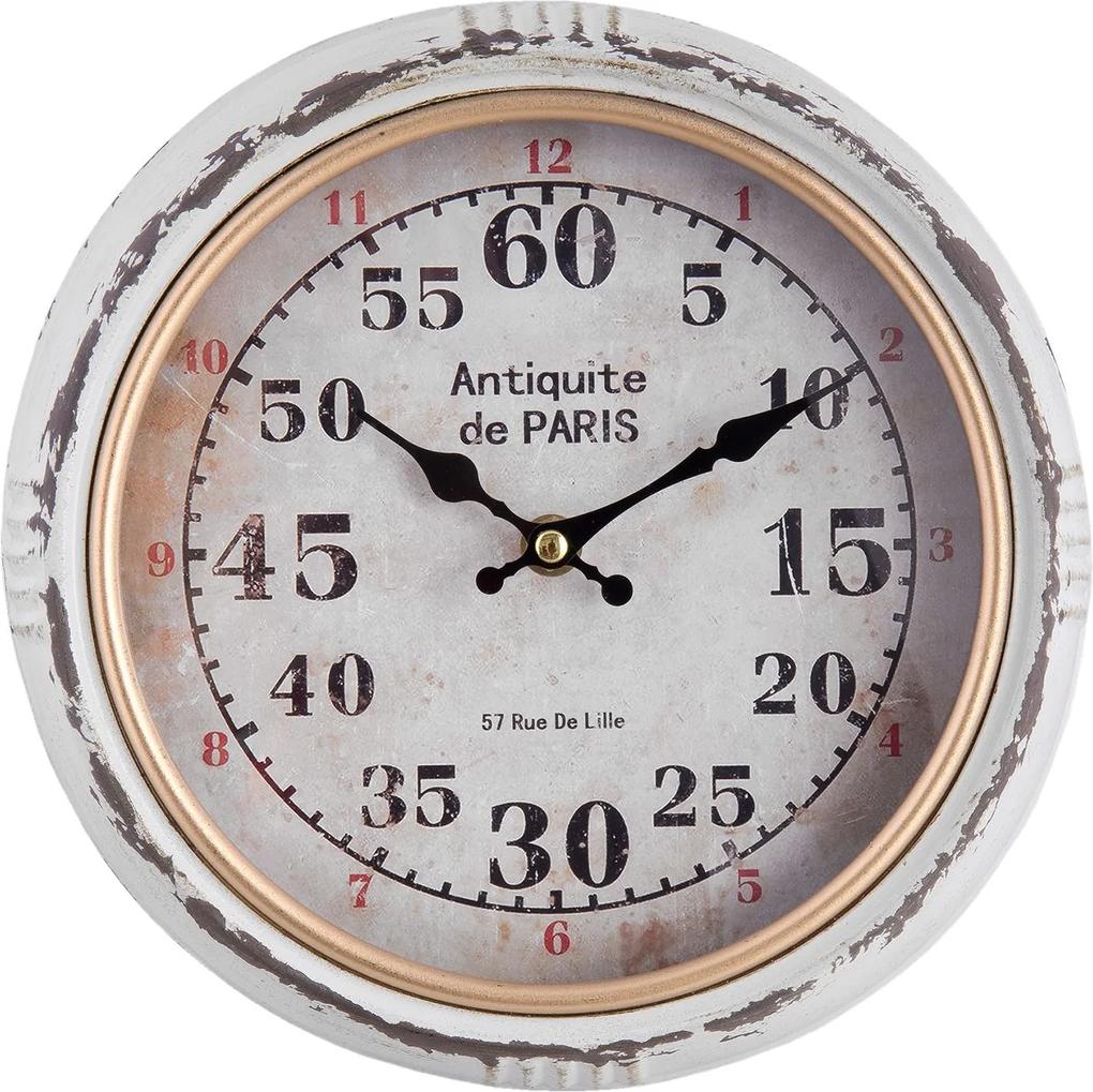 Kovové hodiny Antiquite de Paris - Ø 24*6 cm Clayre & Eef