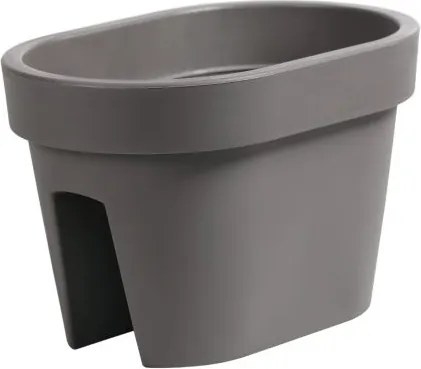 PRO Květináč na zábradlí LOFLY RAILING šedý kámen 39,6cm