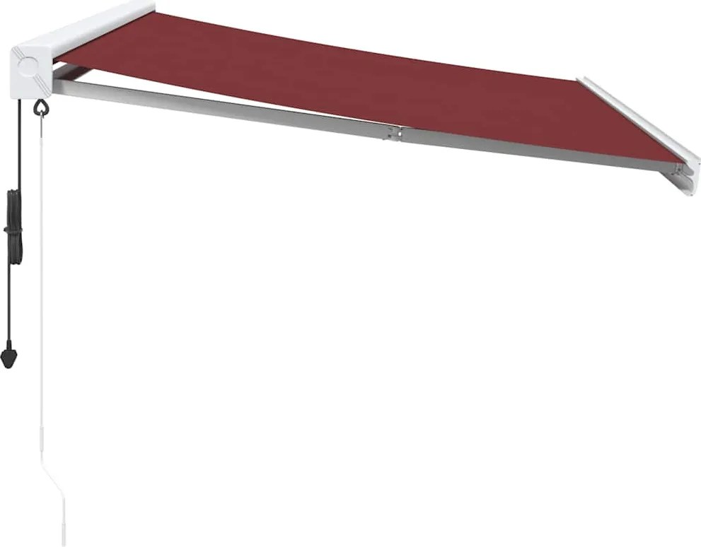 Automatická zatahovací markýza burgundská 350 x 250 cm 3215324