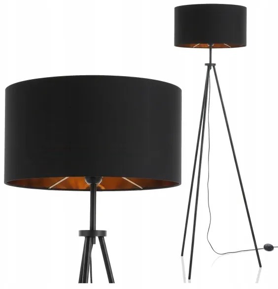 Stojací lampa 1xE27/40W/230V černá