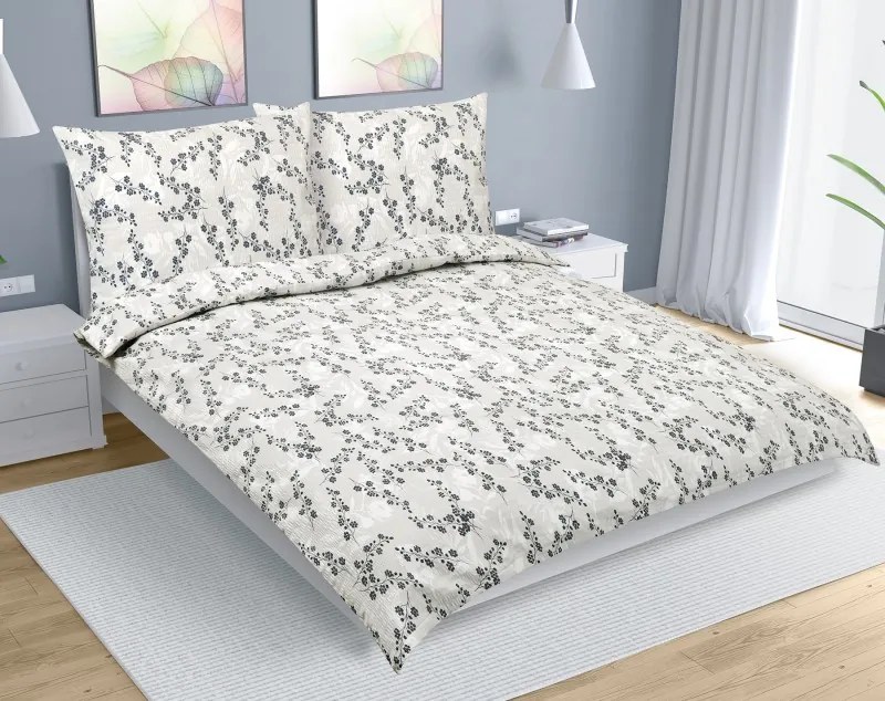 Bellatex Krepové povlečení na dvoudeku Béžová,Šedá,Červená 240x220 cm, 2ks 70x90 cm
