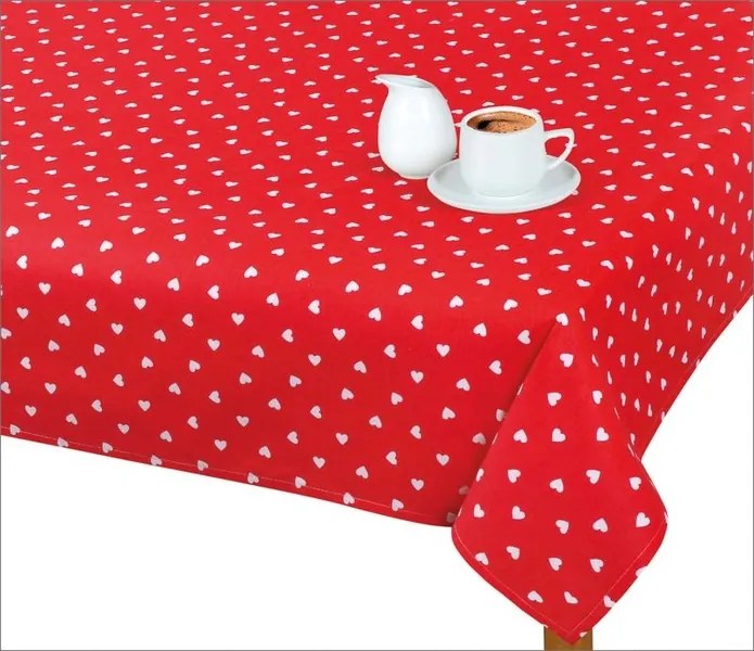 Bellatex Ubrus ADÉLA Srdíčko rozměr 100x100 cm