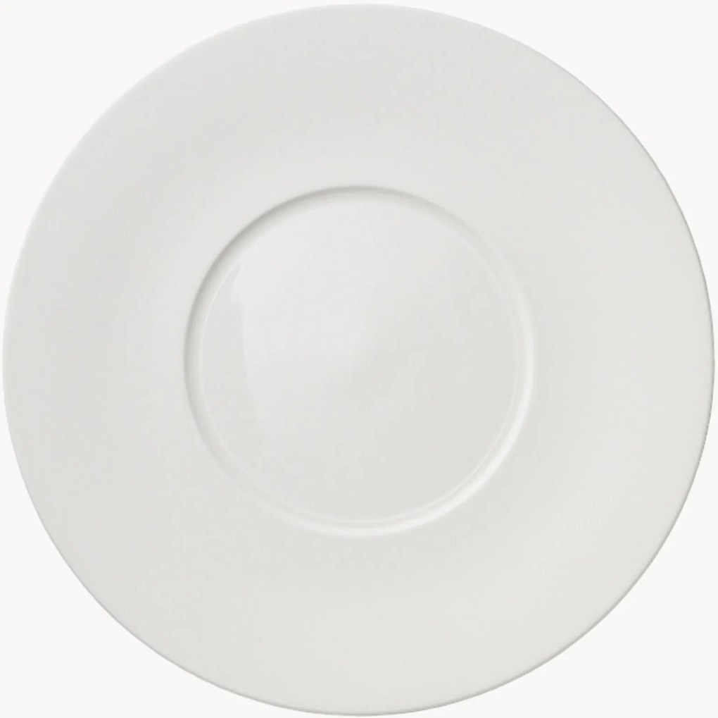 Sada talířů z kostního porcelánu Cross White, 6 dílů