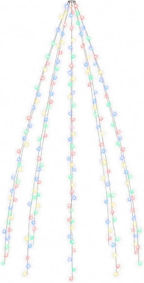 Světelná síť na vánoční stromek 400 barevných LED diod 400 cm 328894
