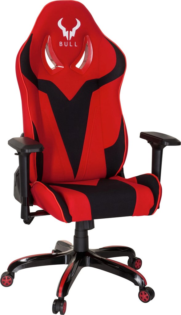 XXXLutz HERNÍ ŽIDLE, plochá tkanina, červená, černá MID.YOU - Online Only kancelářské židle - 001918041101