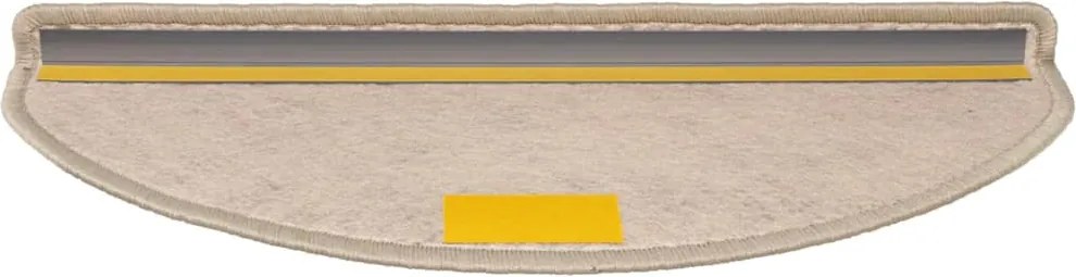 Samolepící nášlapy na schody vzhled sisal 15 ks 65x21x4 cm 326878