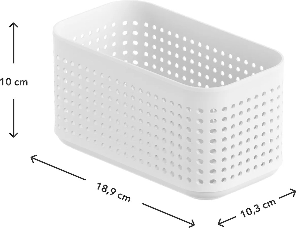 Rotho Úložný box do šuplíku, šatní organizér LISORA MINI, 19 x 10,5 x 10 cm