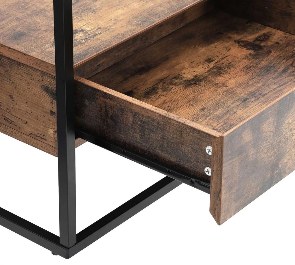 Skleněný konferenční stolek v průmyslovém designu