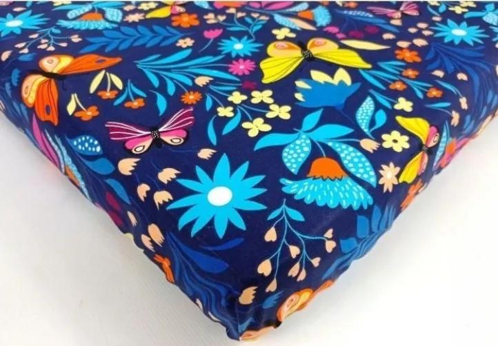 Nadia Dětské bavlněné prostěradlo 210x160cm různé vzory Barva: Listy v zig zagu