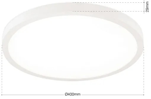 Orion - LED Stm. str. svítidlo DISC LED/30W/230V 2700/3000/4000K pr. 40 cm bílá