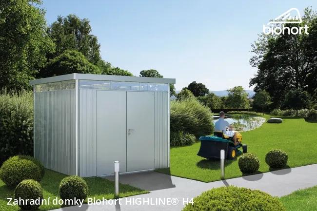 Biohort Zahradní domek HIGHLINE® H5-2K Barva: šedý křemen metalíza