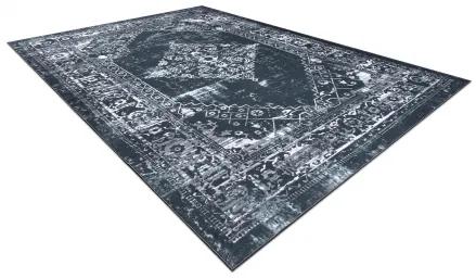 koberec ANTIKA 117 tek, moderní ornament, omyvatelný šedá / grafit velikost 160x220 cm | krásné koberce cz