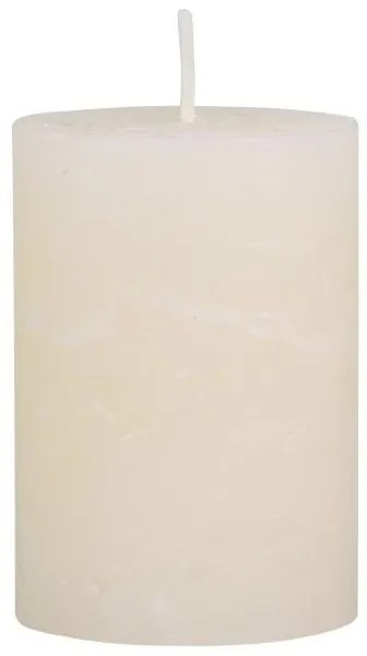 Krémová široká svíčka Macon Rustic - Ø 7*10cm / 40h
