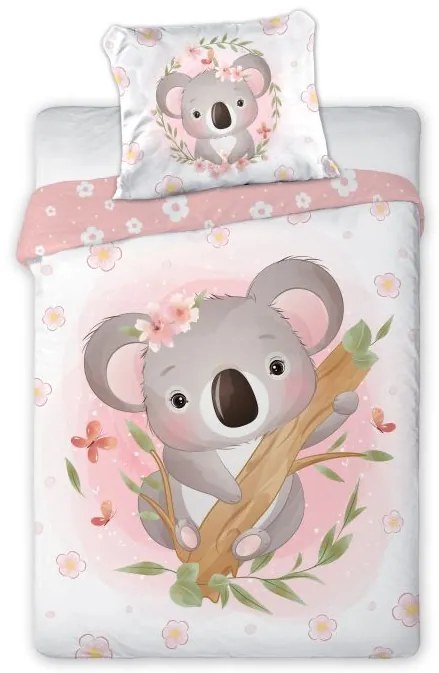 FARO Povlečení do postýlky Koala Bavlna, 100/135, 40/60 cm