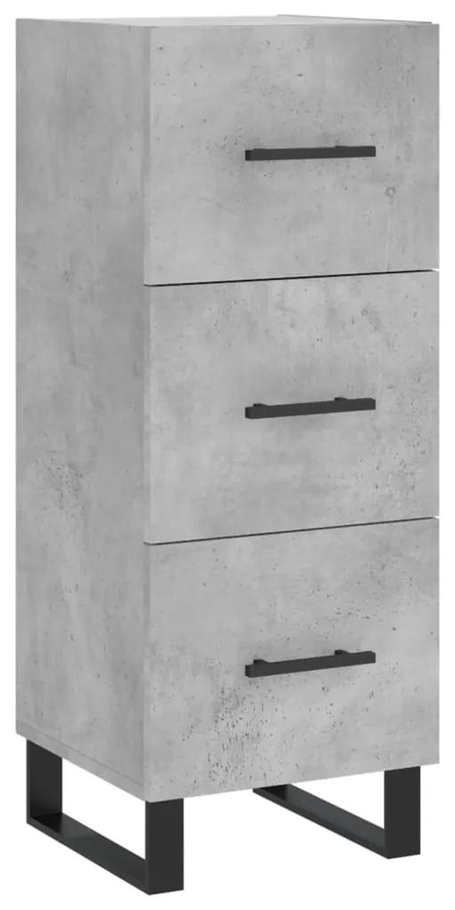 Skříň highboard betonově šedá 34,5x34x180 cm kompozitní dřevo,  3198877
