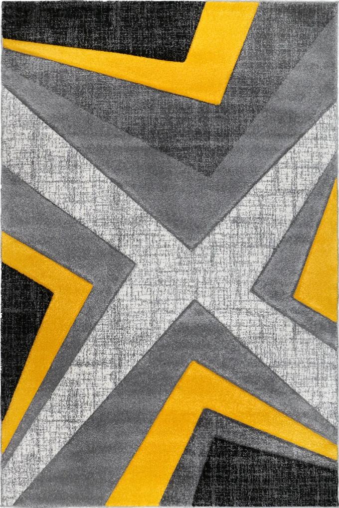Kusový koberec Warner 1180A - žlutý