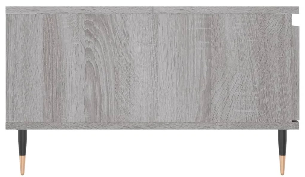 Konferenční stolek šedý sonoma 90 x 60 x 35 cm kompozitní dřevo - Default Title