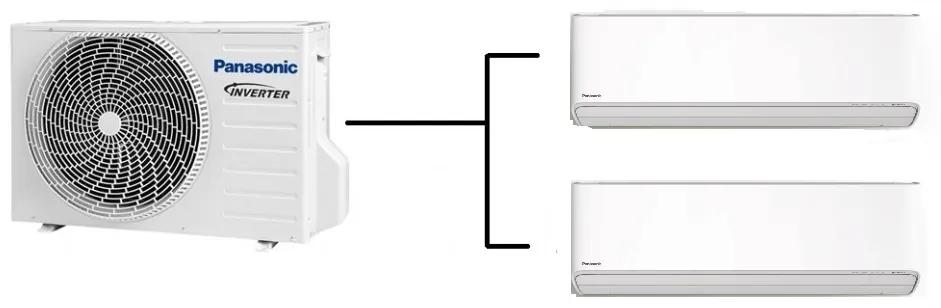 Klimatizace Panasonic Etherea white 1+2 (2,5kW + 2,5kW) Multi-split R32