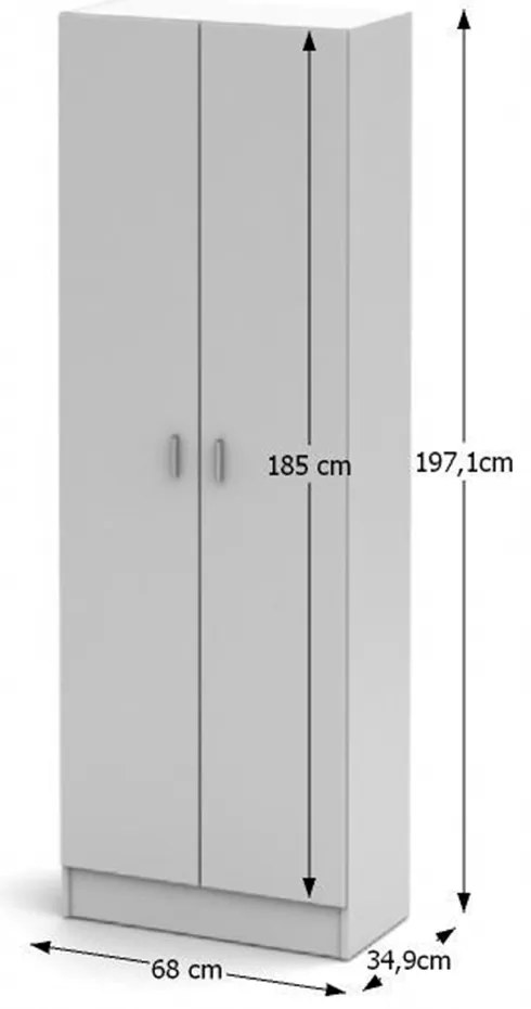 Kondela Botníková skříň, bílá, MARÍNA