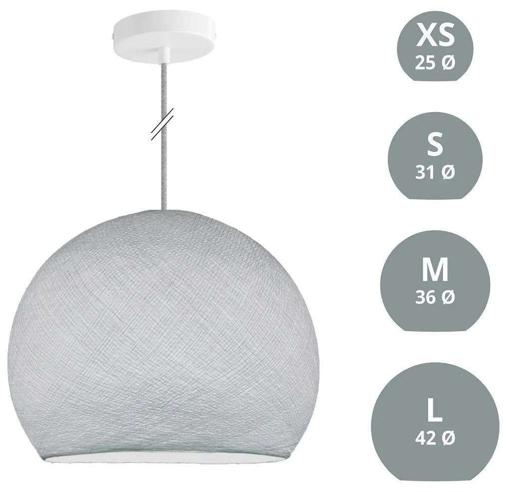 creative cables Závěsná lampa se stínidlem kupole z PE vlákna, polyester Barva: Černá Perleť, Průměr: XS - Ø 25 Cm