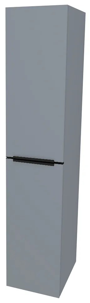 Mereo Mereo, Mailo, koupelnová skříňka vysoká 170 cm, černé madlo, Multidecor, CN594LPBMSO1
