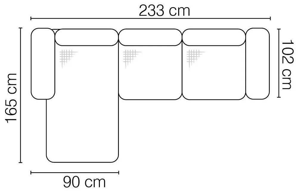 Sedací souprava SIDOLO | 165x233 | nerozkládací | VÝBĚR TKANIN a NOŽIČEK