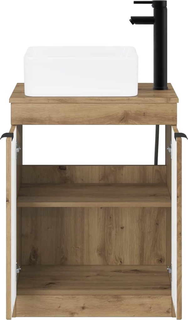 Sada koupelnového nábytku Dub artisan Kompozitní dřevo 3404231