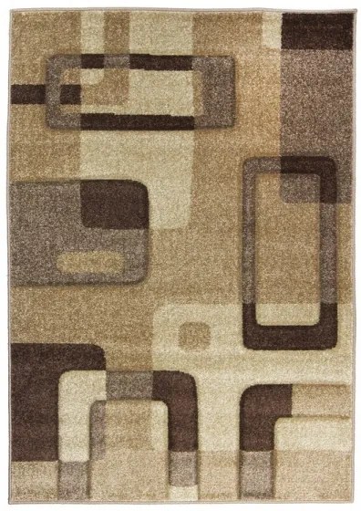 Oriental Weavers, Kusový koberec Portland 1597 AY3 D, 67x120, hnědá, chodba / předsíň
