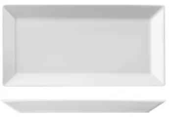 talíř čtyřhranný, souprava ACTUAL, rozměr: 22,4x11,4  cmvýška: 2  cm, výrobce Suisse Langenthal