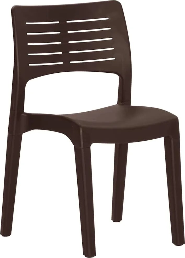 Zahradní židle 2 ks mocca polypropylen 317730