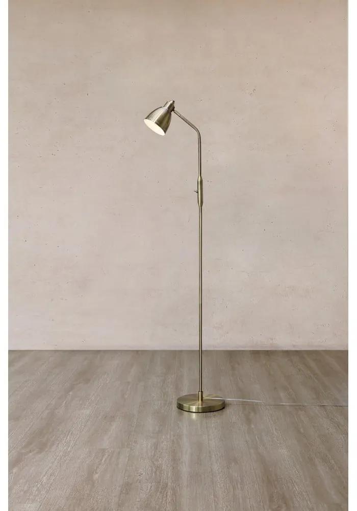 Stojací lampa v bronzové barvě s kovovým stínidlem (výška 143 cm) Story – Markslöjd