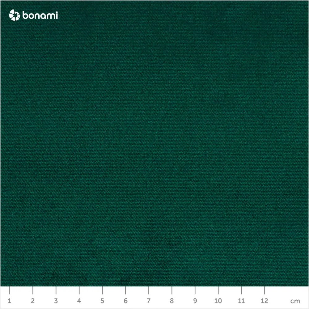 Zelená sametová rozkládací/s úložným prostorem pohovka 216 cm Selene – ELTAP