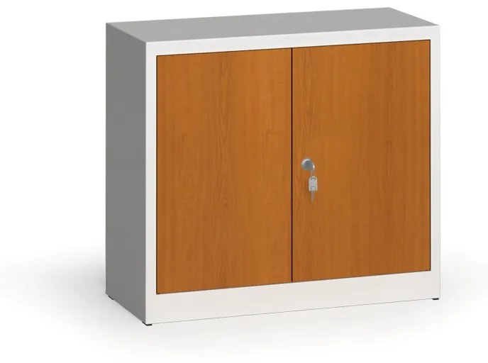 Alfa 3 Svařované skříně s lamino dveřmi, 800 x 920 x 400 mm, RAL 7035/třešeň
