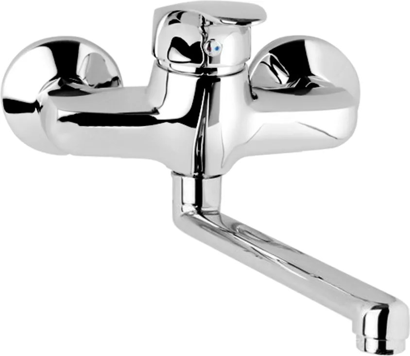 Mereo Mereo, Dřezová nástěnná baterie, Sonáta, s ramínkem plochým rovným 160 mm, chrom, CB302A02N