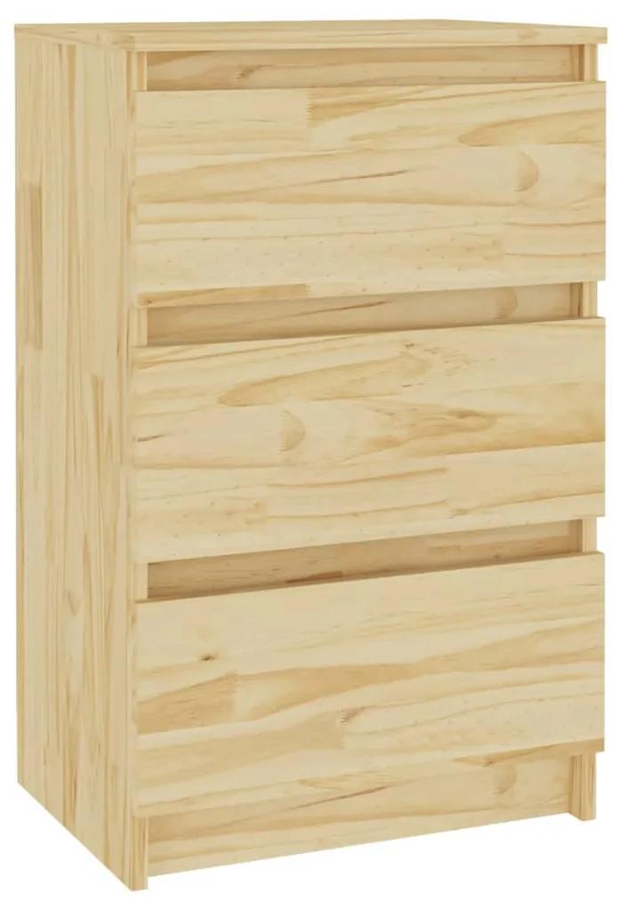 Noční stolek 40 x 29,5 x 64 cm masivní borové dřevo - Default Title