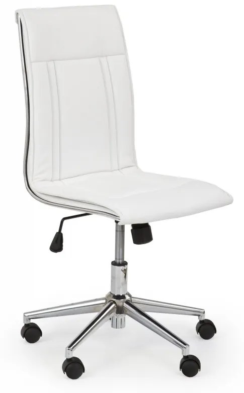 Kancelářská židle PORTO eko kůže bílá Halmar
