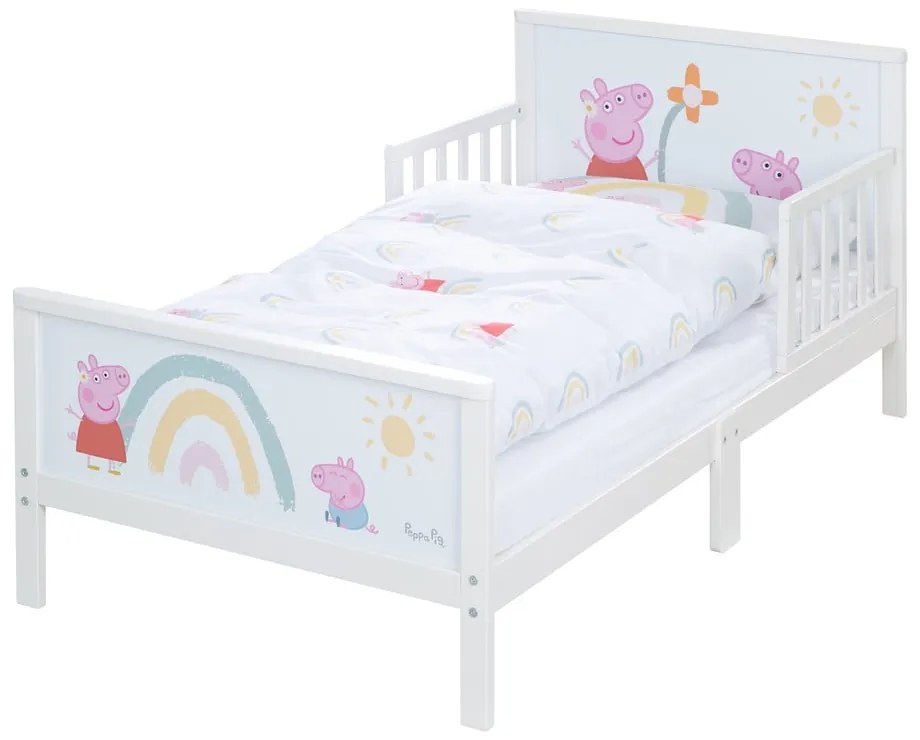 Bílá dětská postel 70x140 cm Peppa Pig – Roba Biano.cz