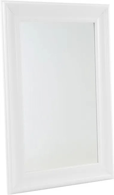 Bílé nástěnné zrcadlo v dekorativním rámu 61x91 cm - LUNEL